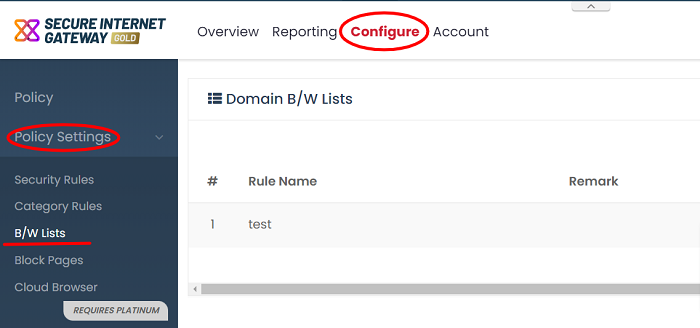 Manage Domain Blacklist And Whitelist, Computer Network Security, Xcitium Secure Internet ...